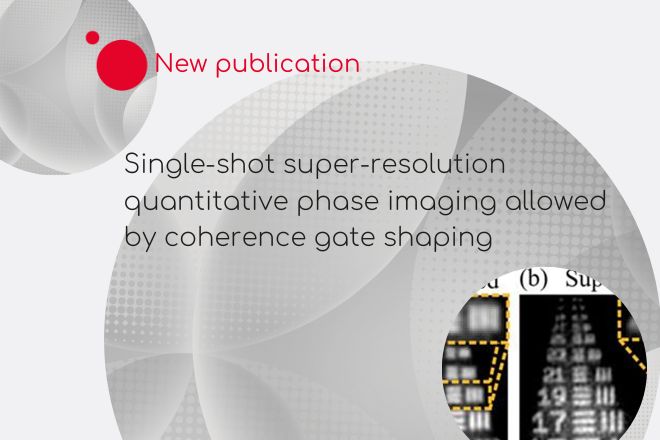 Single-shot super-resolution quantitative phase imaging allowed by coherence gate shaping • Telight